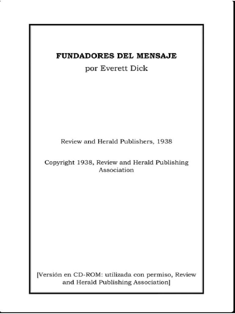 Fundadores Del Mensaje | PDF