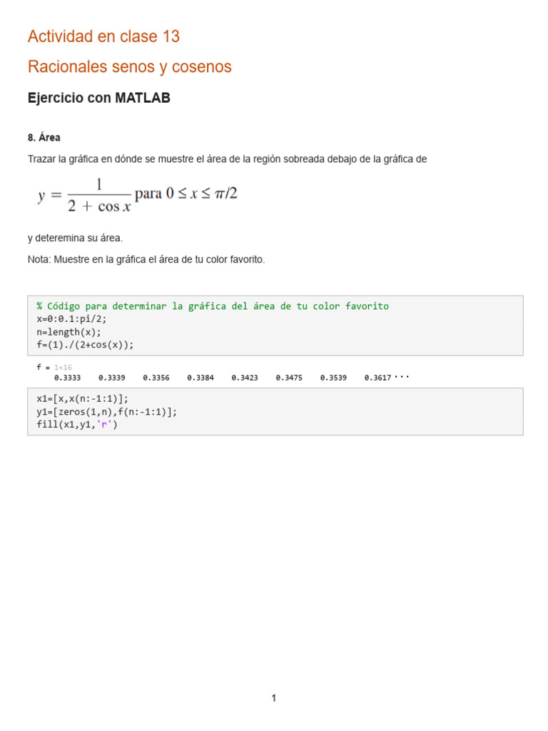 Actividad 13 Matlab | PDF | Tecnología