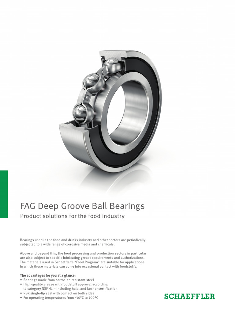 Ifr de en DGBB F B | PDF | Bearing (Mechanical) | Stainless Steel