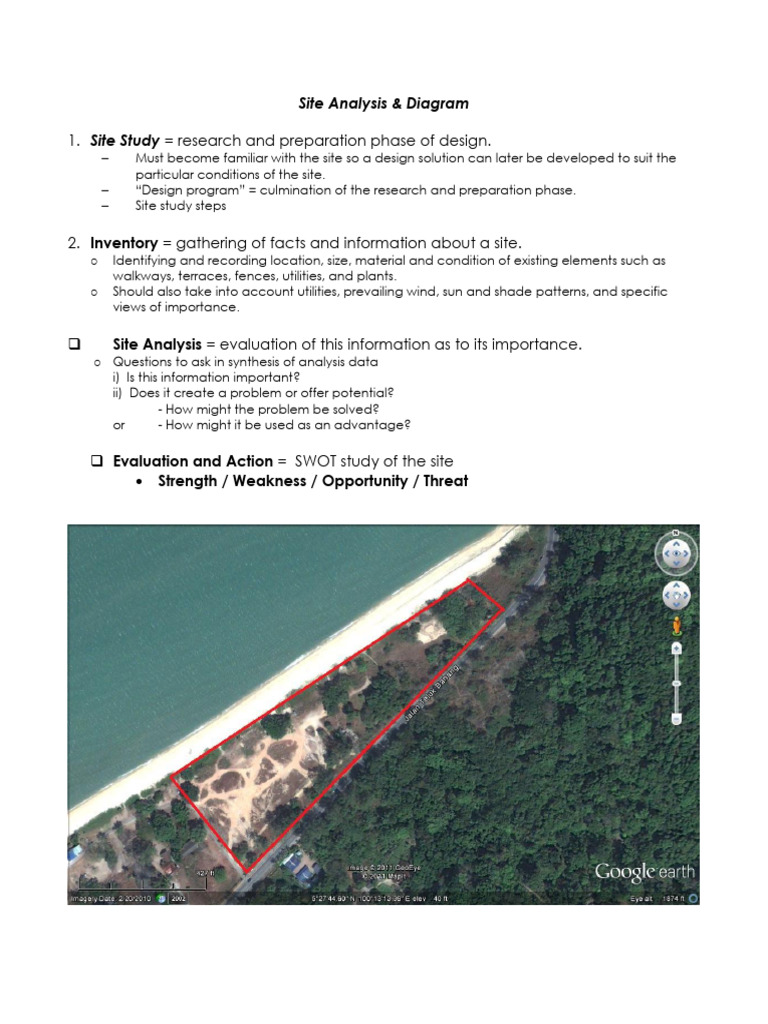 site analysis sem02 sample chart | PDF