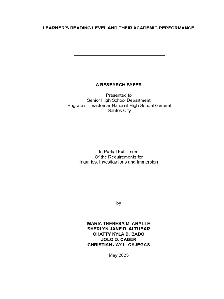 Title Page Sample | PDF