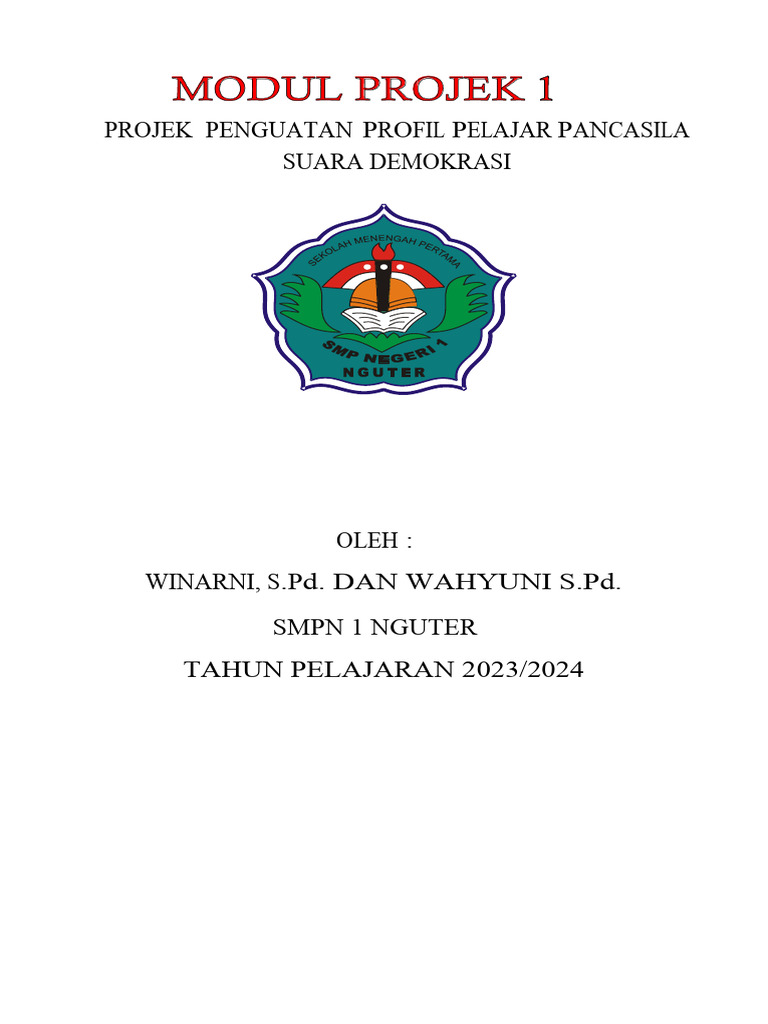 Modul Projek P5 Suara Demokrasi Pemilihan Ketua Osis | PDF