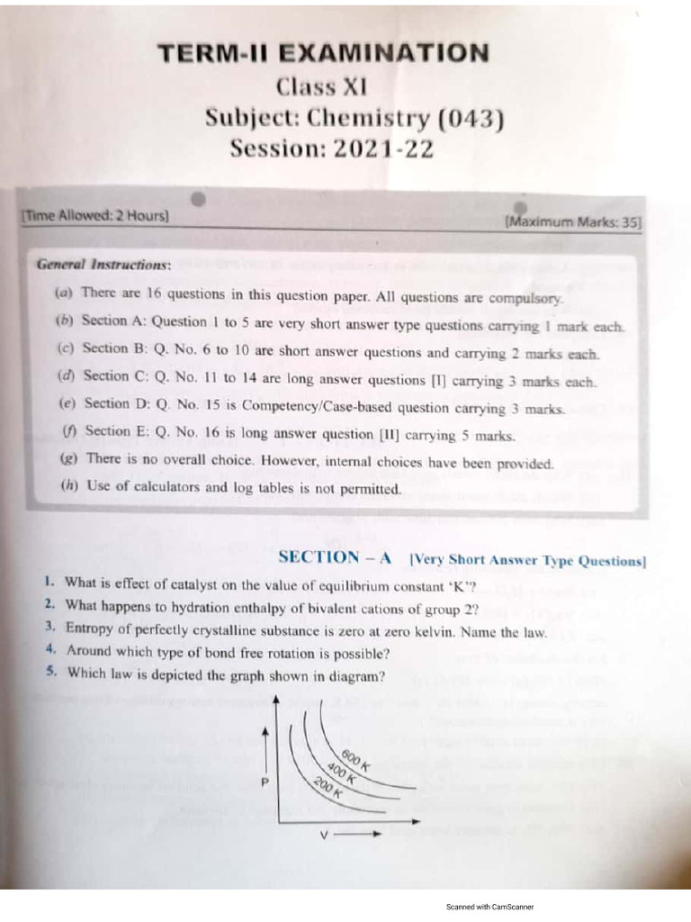 Class 11 Chemistry | PDF