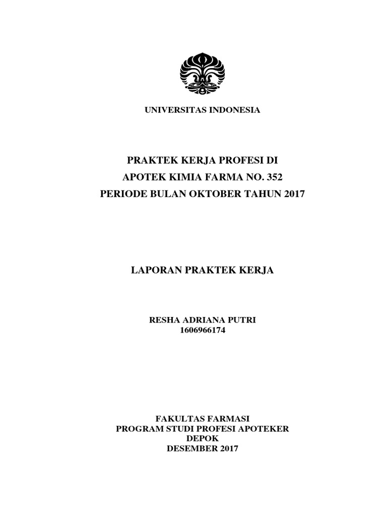 Resha Adriana Putri FF Fulltext Apotek 2 | PDF | Karier & Perkembangan