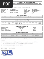 Sample Mill Certificate | PDF