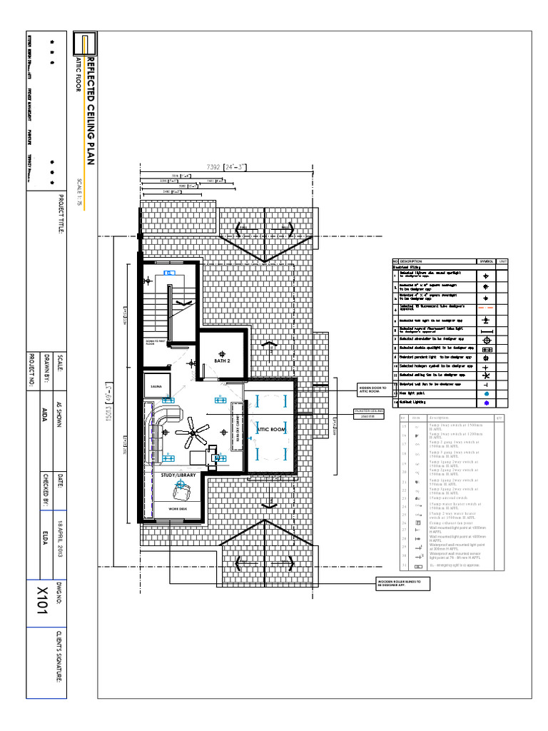 L0100a - RCP LAYOUT 2nd Floor | PDF