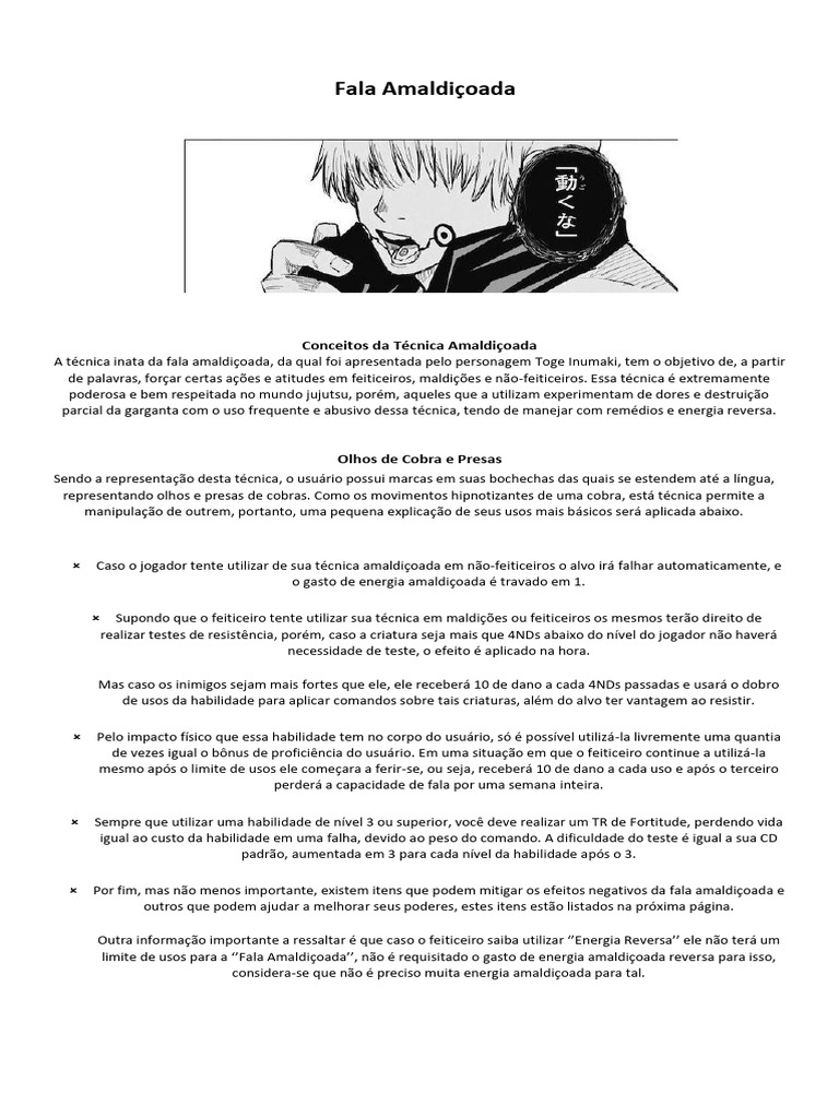 Cursed Speech | PDF
