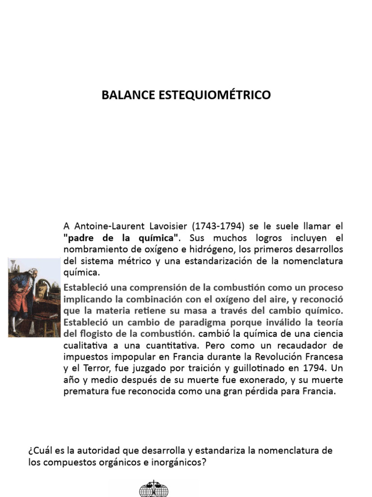 Balance Estequiométrico y Cambios de Estado | PDF | Ciencia y matemáticas