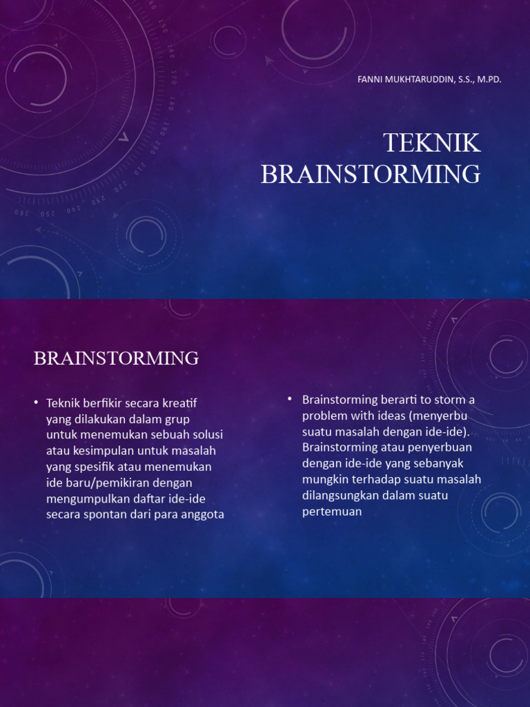 Teknik Brainstorming untuk Solusi Kreatif | PDF