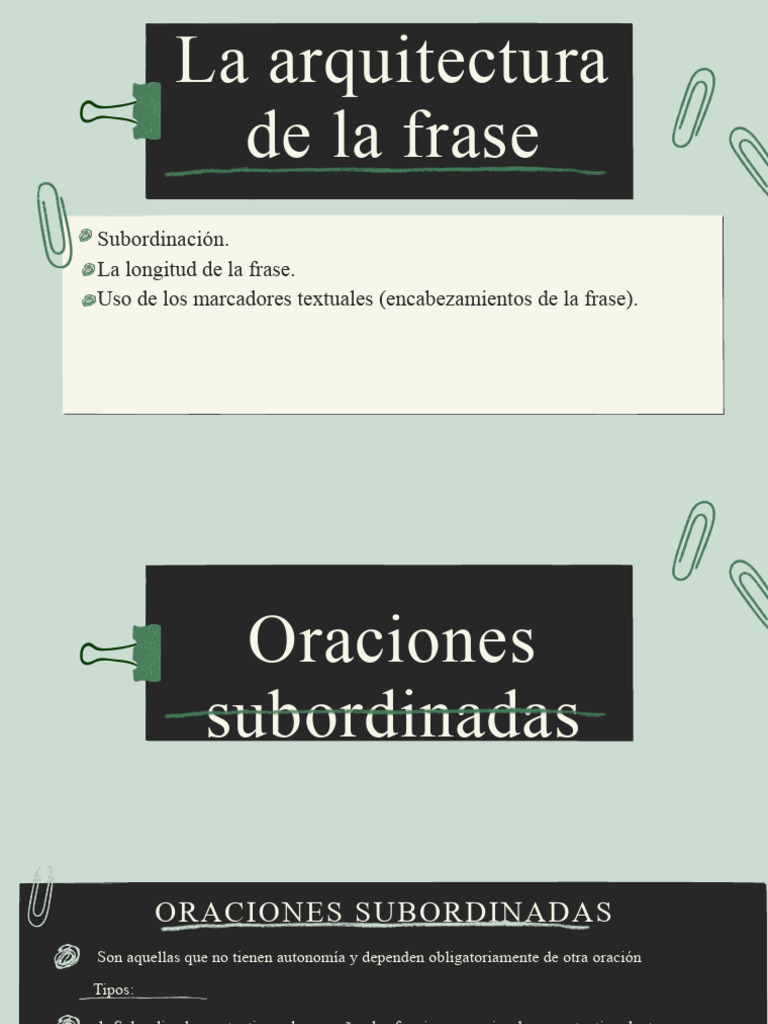 La Arquitectura de La Frase | PDF