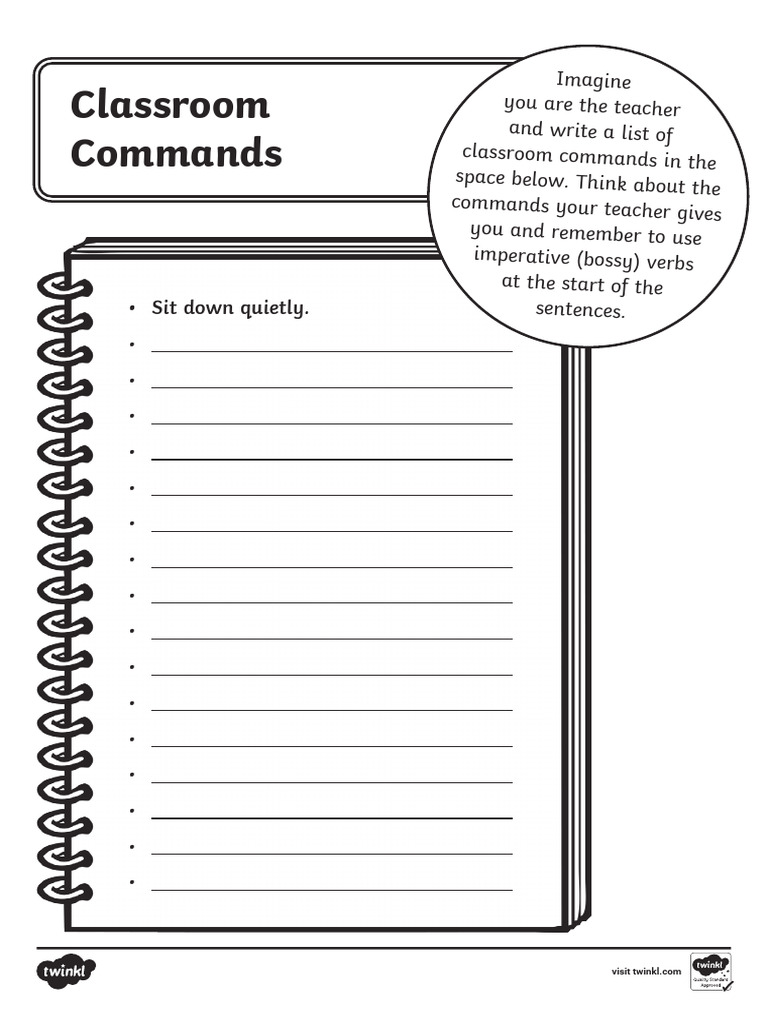 Essential Classroom Commands List | PDF