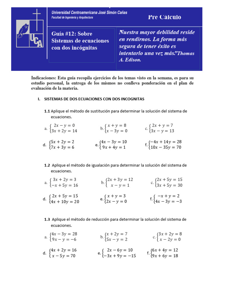 Guía 12 Precálculo | PDF