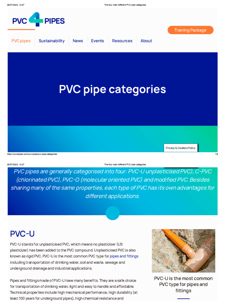 PVC Pipe Types Explained | PDF | Technology & Engineering