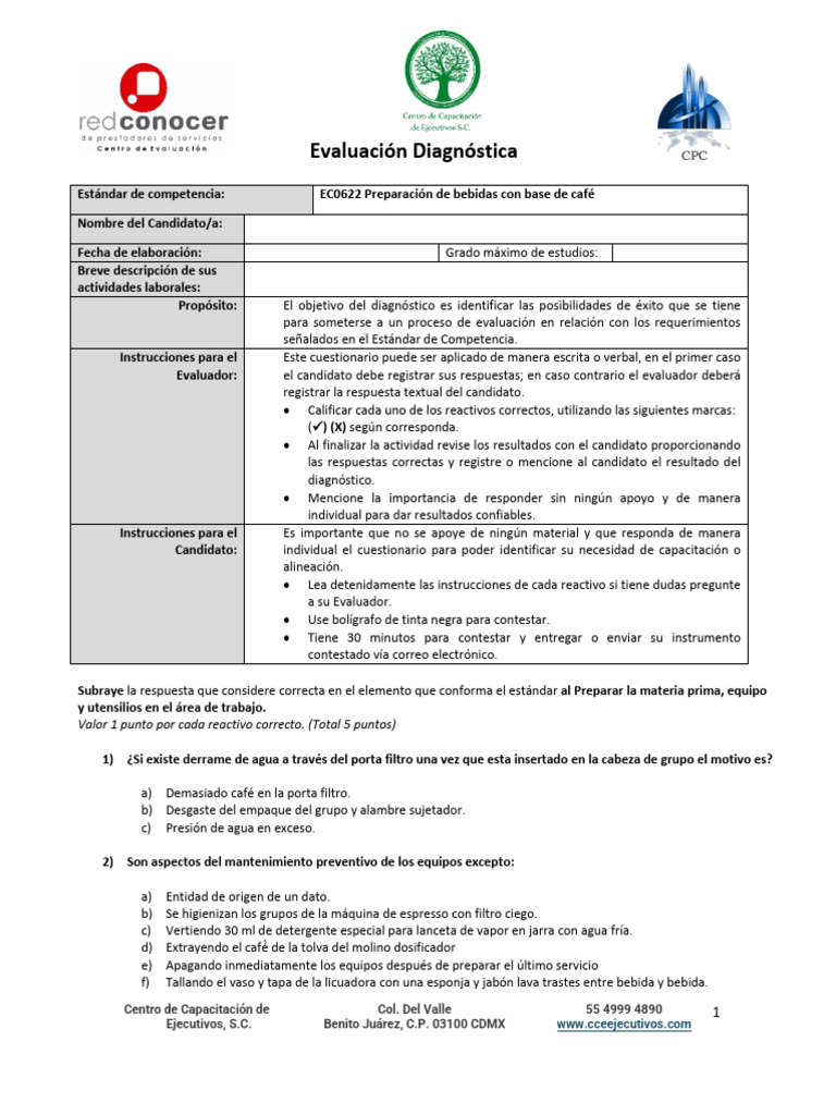 03 Eval Diagnostica EC0622 | PDF