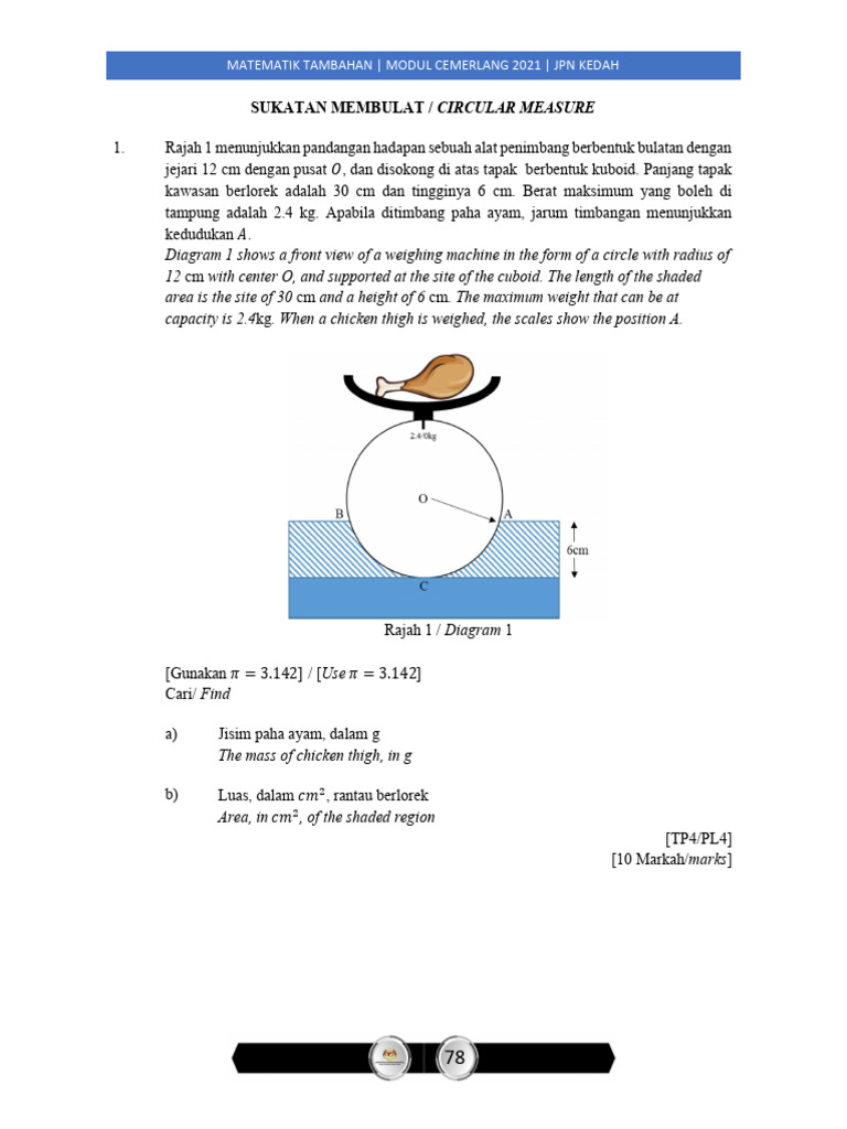 Modul Matematik Tambahan JPN Kedah | PDF