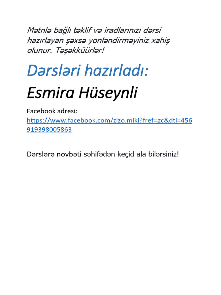 Rus Dili Dərsləri | PDF