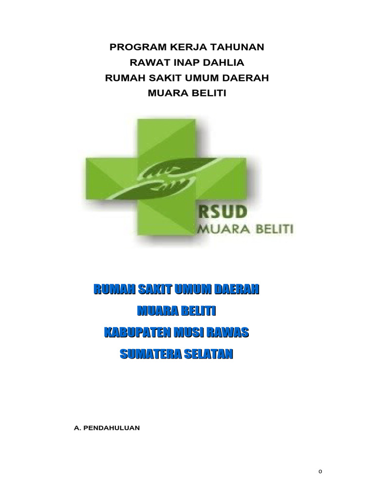 Program Kerja Rawat Inap | PDF
