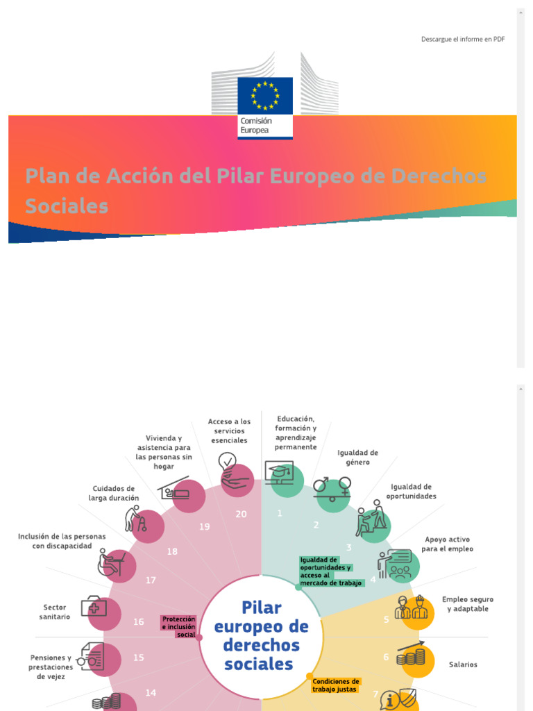Plan de Acción Del Pilar Europeo de Derechos Sociales | PDF | Finanzas ...