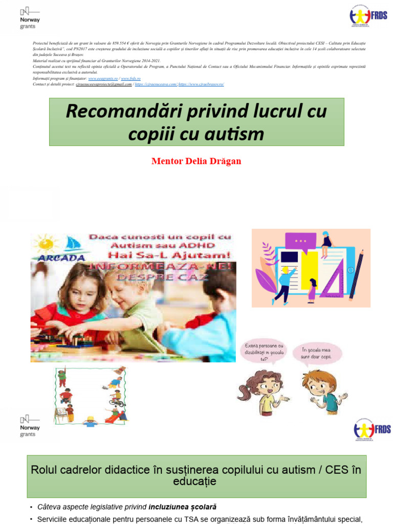 Copiii Cu Autism | PDF