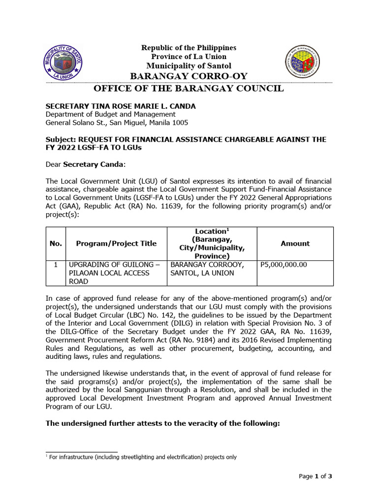 5M Project Opening of Project Sapdaan | PDF