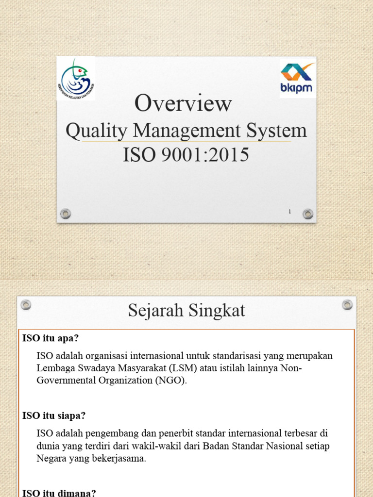 Modul ISO 9001 2015 Awareness | PDF