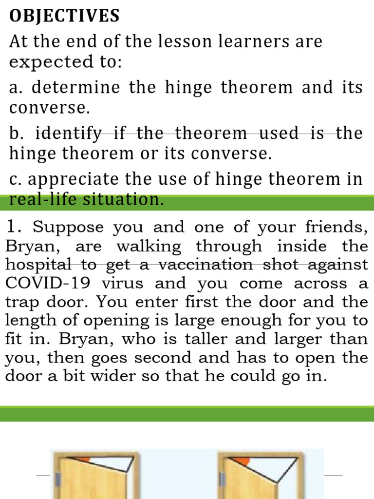 Hinge Theorem And Its Converse Pdf