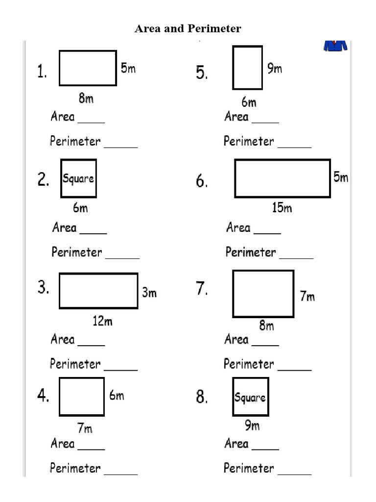 Soal Latihan Tentang Area and Perimeter | PDF