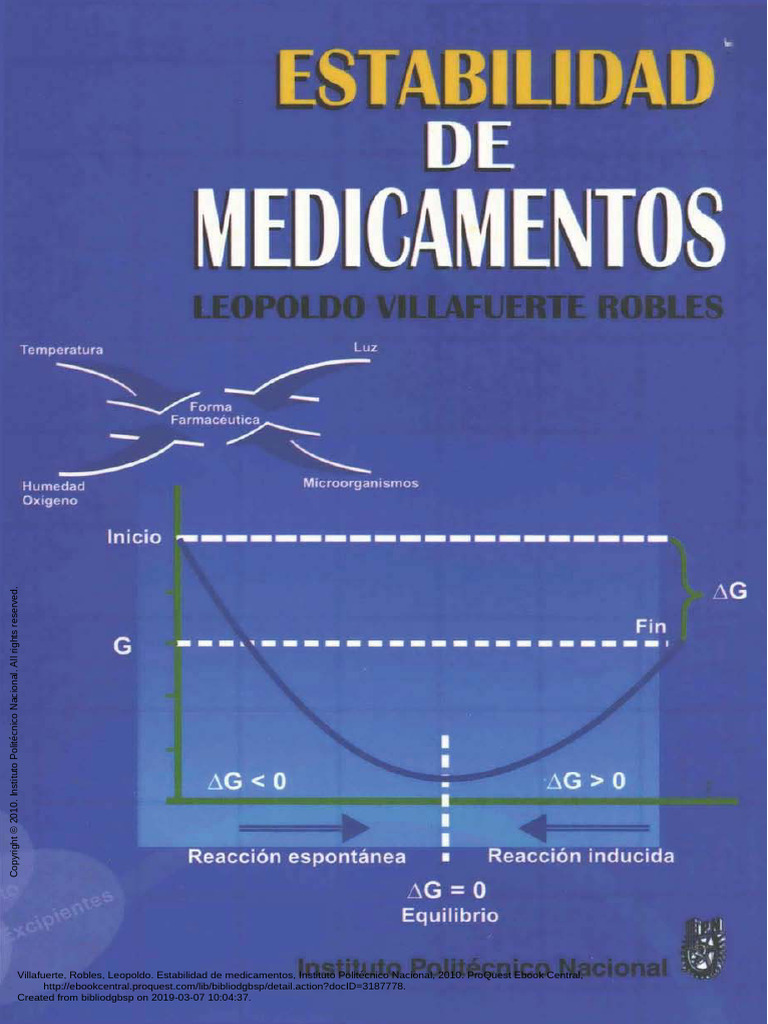 Villafuerte-Estabilidad de Medicamentos Completo | PDF | Medicamentos con receta | Ciencias fisicas