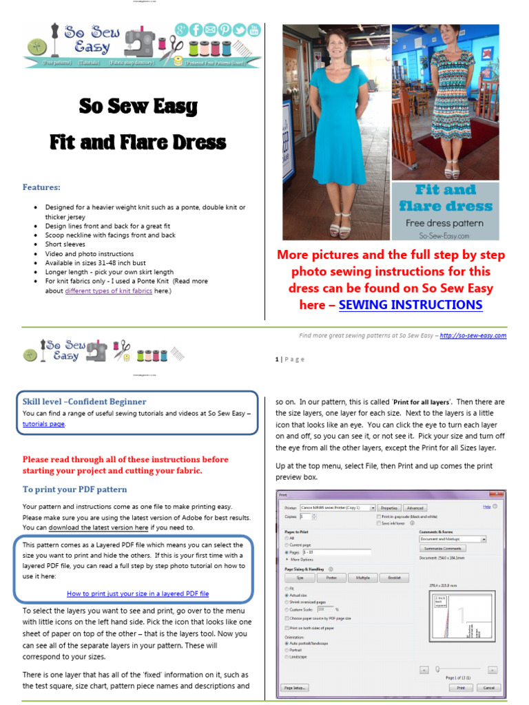 Fit and Flare Dress Payhip | PDF