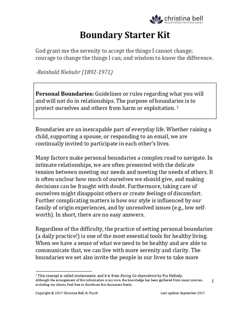 Boundary Starter Kit | PDF