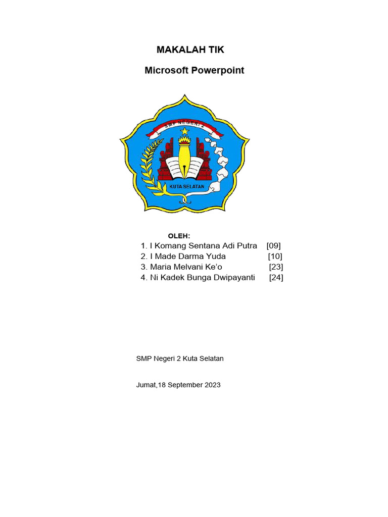 Makalah Kelompok 5 (Informatika, Microsoft Power Point) | PDF Makalah Kelompok 5 (Informatika, Microsoft Power Point) | PDF