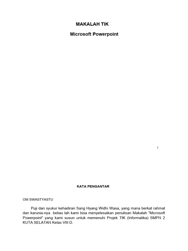 Makalah Kelompok 5 (Informatika, Microsoft Power Point) | PDF Makalah Kelompok 5 (Informatika, Microsoft Power Point) | PDF