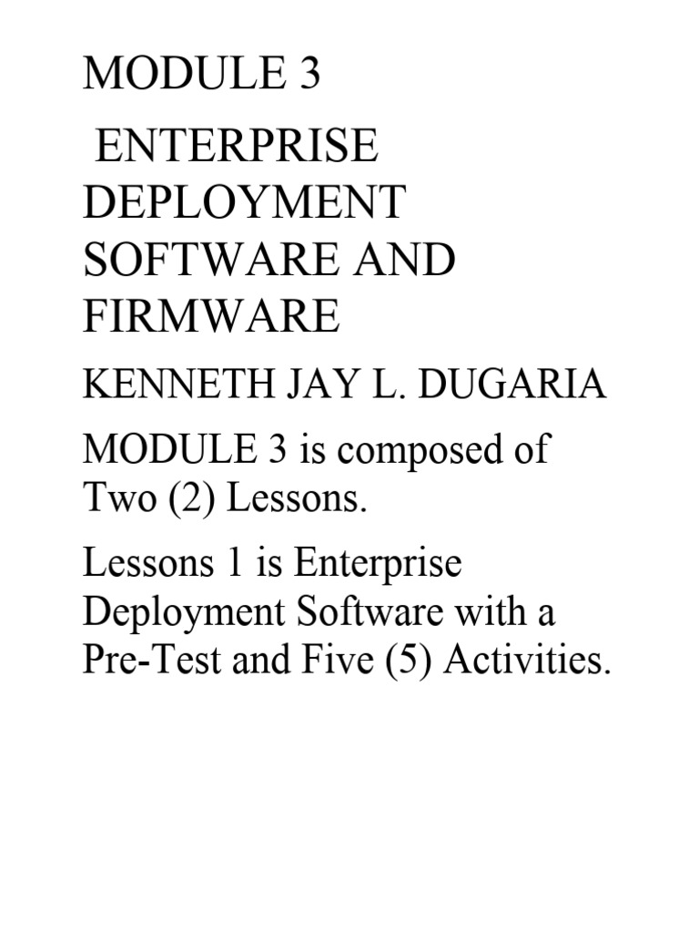 PLATFORM TECH MOD2 | PDF