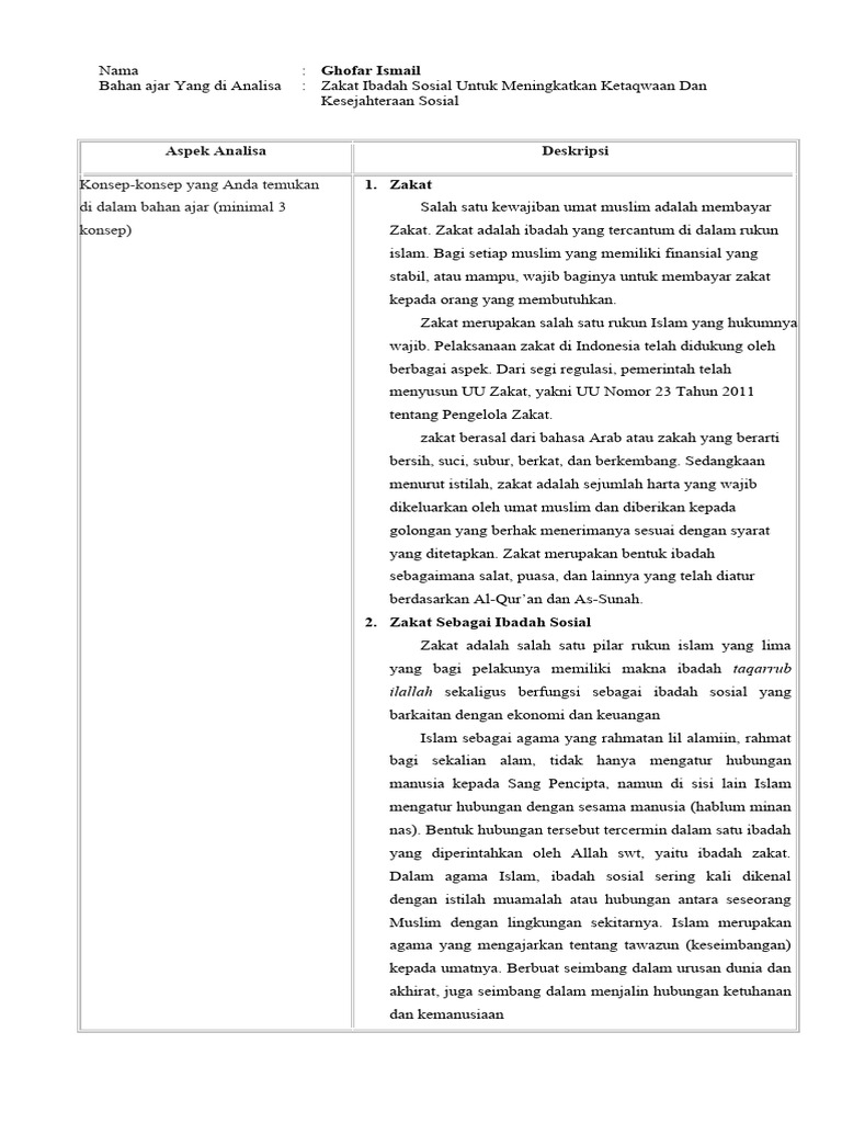 TUGAS Analisis Bahan Ajar KB 1 | PDF