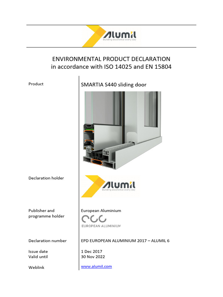 Environmental Product Declaration in Accordance With ISO 14025 and EN ...