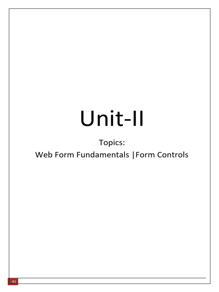 AWP Unit 2 | PDF | Computers | Technology & Engineering