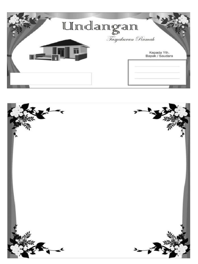 11 Undangan Tasyakuran Rumah | PDF