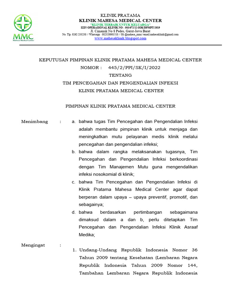 2.3.2SK 10 Tim Ppi Klinik | PDF