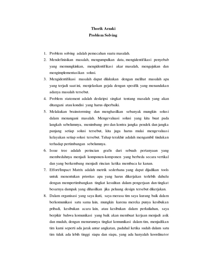 Problem Solving Pdf