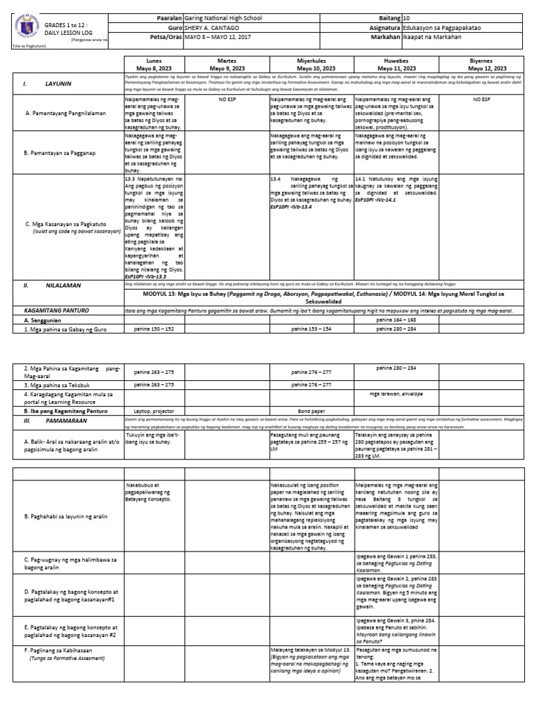 Esp 10 4th Quarter | PDF