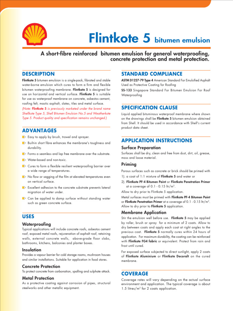 Flintkote Product Comparison Guide | PDF