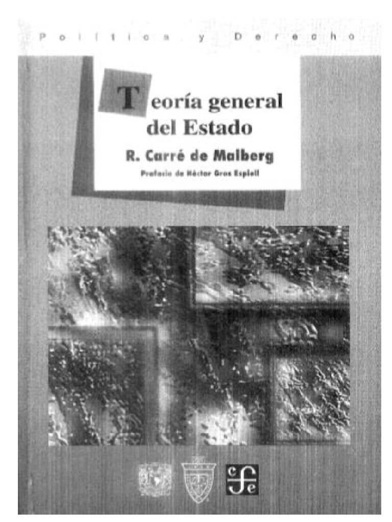 Carré de Malberg, Teoría General Del Estado | PDF