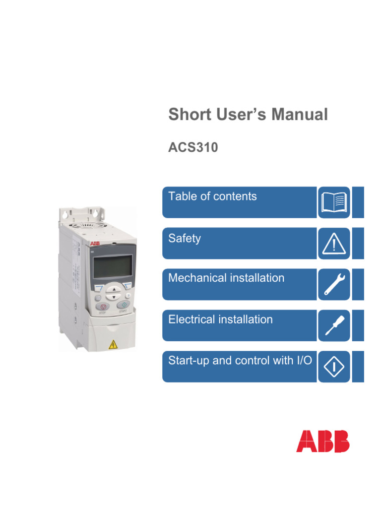 03 ABB - ACS310 - Short User Manual Email | PDF