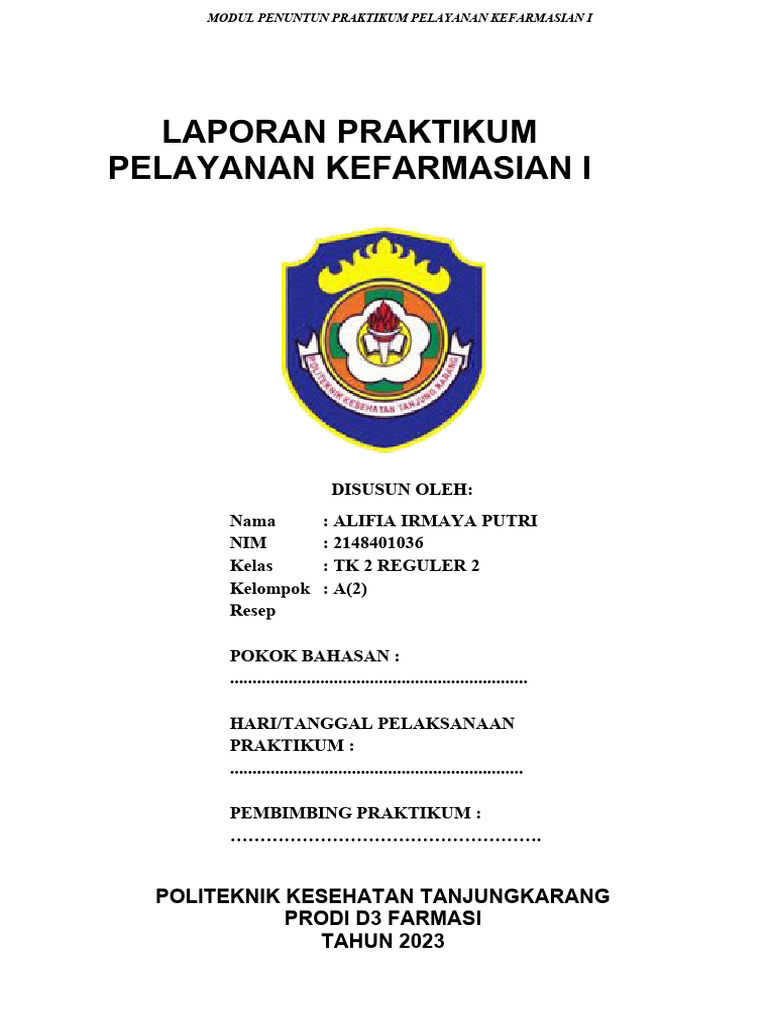 Lembar Kerja Praktikum Yanfar Prak 8 | PDF