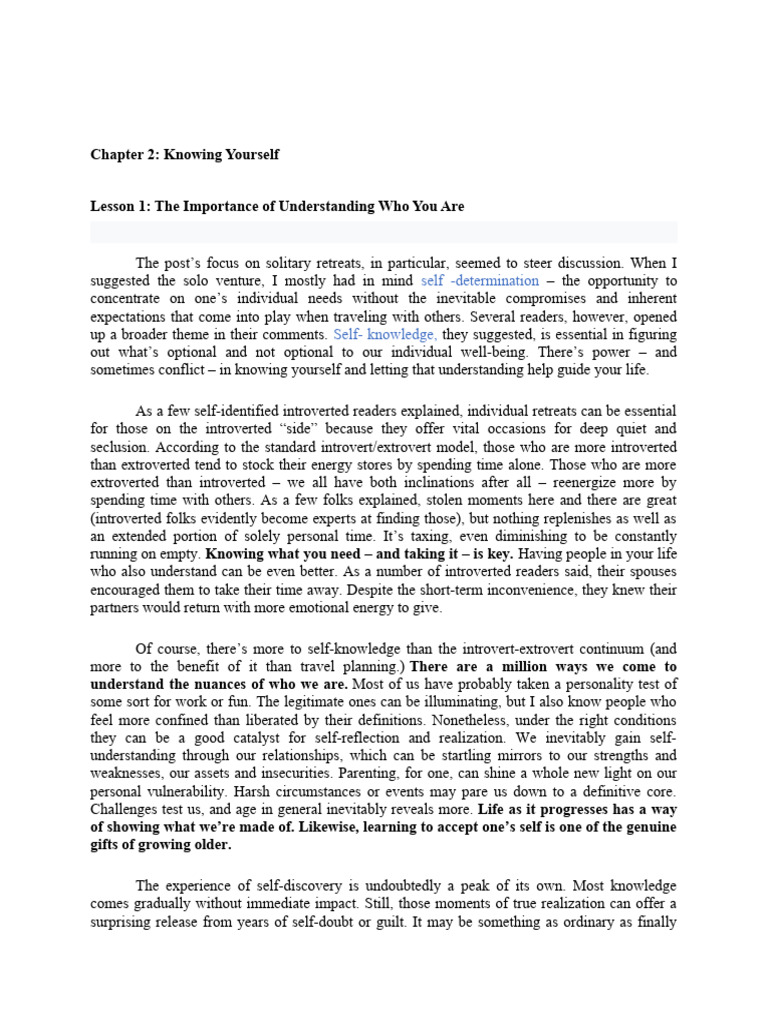 GMRC Week 2 Knowing Yourself 2 | PDF | Self-Improvement | Wellness GMRC Week 2 Knowing Yourself 2 | PDF | Self-Improvement | Wellness