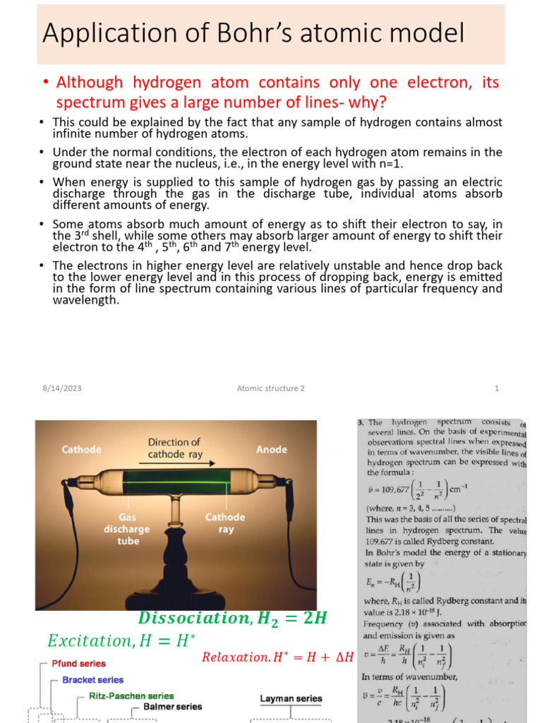 Modern Concepts of Atomic Structure L2 | PDF