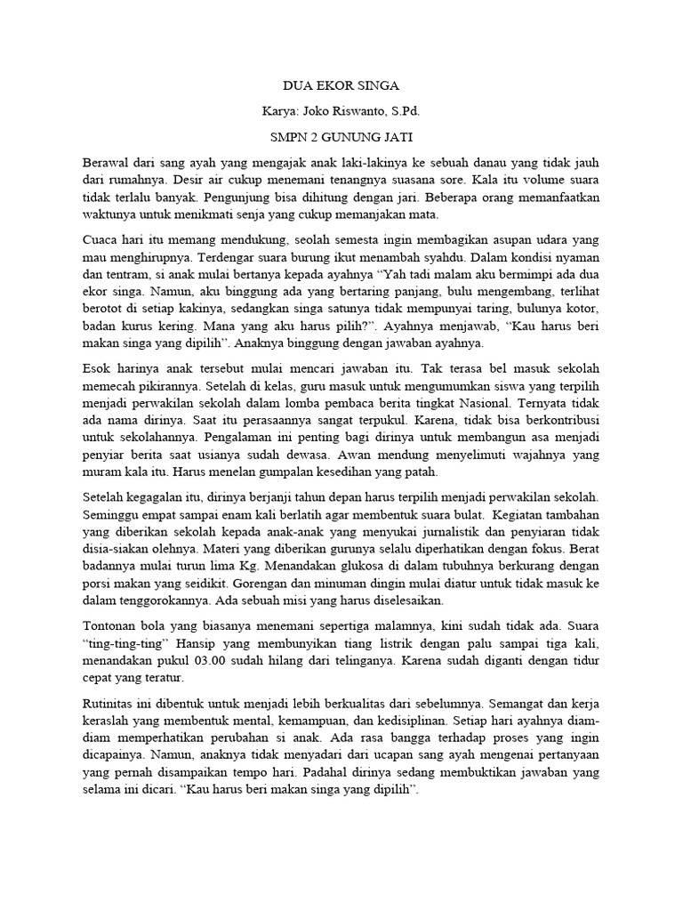 Memilih Singa dalam Hidup | PDF