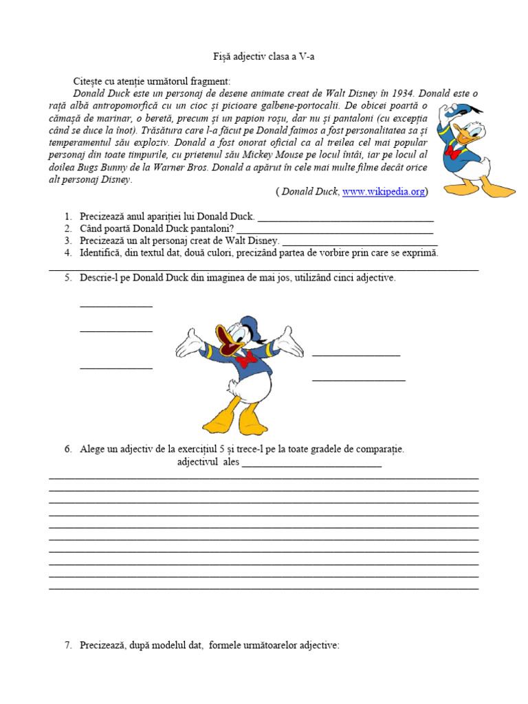 Adjectivul Si Gradele de Comparatie | PDF