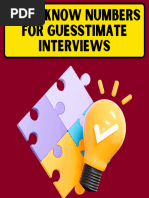 Guesstimate Cheatsheet | PDF | Gross Domestic Product | Economies