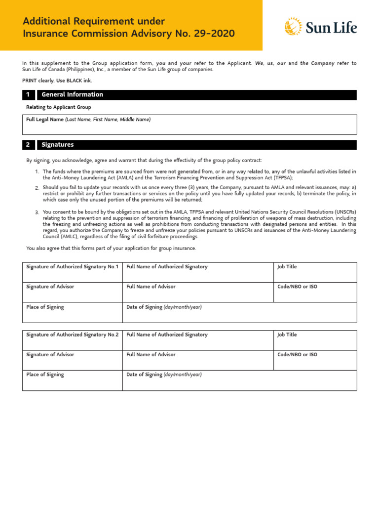 SLOCPI Additional Requirement IC Advisory 29-2020 v4 - Final | PDF